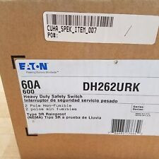 Eaton Dh262Urk Non-Fusible Safety Switch, 60 Amp, 600V, 2 Pole Type 3R ...