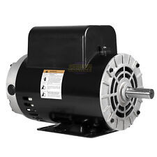 5 Hp Compressor Duty Electric Motor 230V 1 Phase 56Hz Frame 7/8" Shaft ...