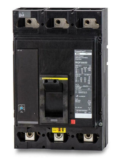 Mgp36600 - Square D 600 Amp 3 Pole 600 Volt Molded Case Circuit Breaker ...