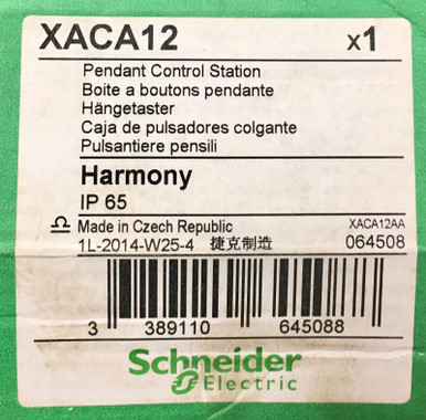 Schneider Electric Telemacanique Xaca12 Pushbutton Pendant Control ...