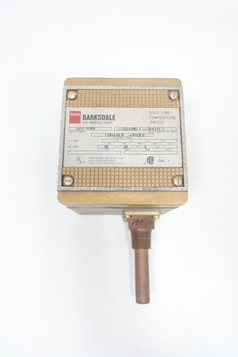 Barksdale L2H-H202 Gold Line Temperature Switch 15-140F 125/250/480V-Ac ...