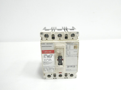 Eaton Hfd3070 Molded Case Circuit Breaker 3P 70A Amp 600V-Ac ...