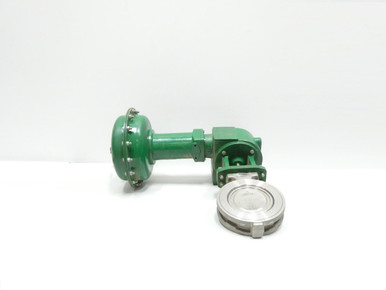 Fisher 8560 1051 Size 40 Pneumatic Stainless Wafer Control Valve 6In ...