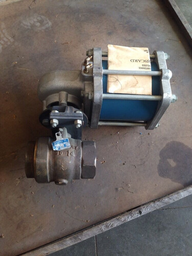 Jamesbury St400 3" Brass Valve With Pneumatic Adjustable Actuator ...
