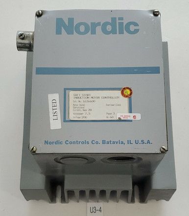 Nordic Controls 1636600 Soft Start Induction Motor Controller 7.5Hp ...