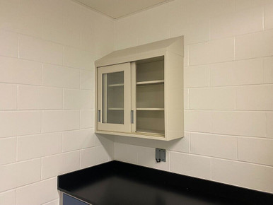 Overhead Lab Casework Glass Doors 36X13X30 - Industrial Lynx