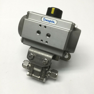 Swagelok Ms-A30-4-Din Rotary Actuator, 90°, Spring-Return Ss-63Ts8 Ball ...