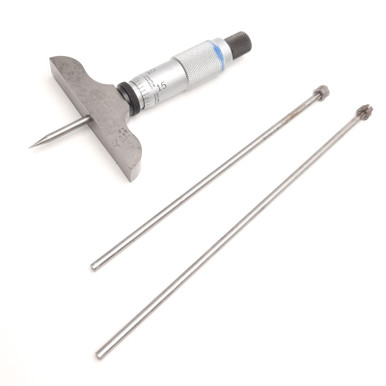Starrett No. 440 Depth Micrometer, 2-1/2" Base, 1" Needle & 3" Rod ...