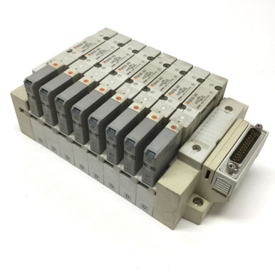 Smc Sv2100-5Fu (X8) Solenoid Valves, 2-Position 5-Port, 24Vdc Manifold ...