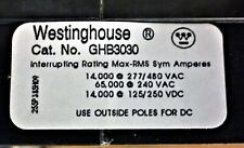 Westinghouse Ghb3030 30A 3P 277/480Vac Circuit Breaker - Industrial Lynx