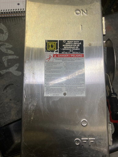 Square D H321Ds Stainless Fusible 3-Pole Safety Switch Nema 4X 30A 240V ...
