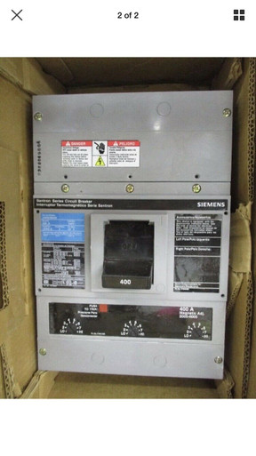 Siemens Jxd23B400, 400 Amp 240 Volt Circuit Breaker- - Industrial Lynx