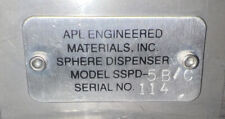 Apl Engineered Materials - Sphere Dispener Model Sspd-5B/C ...