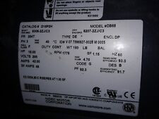 Nidec D15P2H Motor Model Db68,15Hp, 200V,42A, 1775Rpm, 3Ph, 254T Frame ...