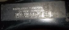 Instrument Transformers Inc Current Transformer 100:5 A Cat 780-101 ...