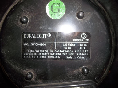 Case Of 5 Duralight Green Traffic Light Led Jxc300-Hfg-C - Industrial Lynx