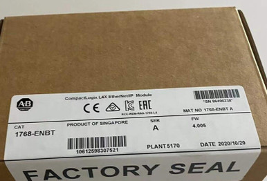 Ab 1768-Enbt /A Compactlogix Ethernet/Ip Communication Module ...