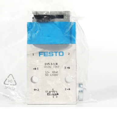 Festo Svs-3-1/8 10190 Front Panel Valve - Industrial Lynx