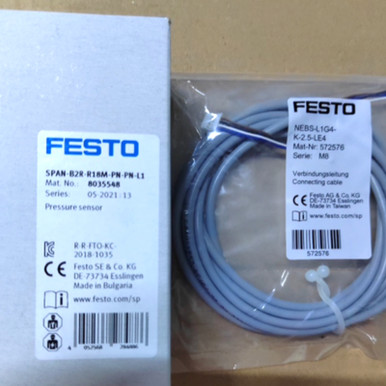 Festo Span-B2R-R18M-Pn-Pn-L1 8035548 Pressure Sensor - Industrial Lynx