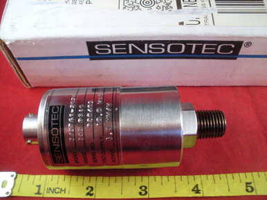 Sensotec Z/0761-20Zg Pressure Transducer Sensor Range 200 Psig 10.0 Vdc ...