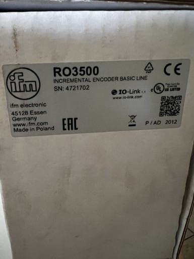 Ifm Ro3500 Incremental Encoder Basic Line - Industrial Lynx