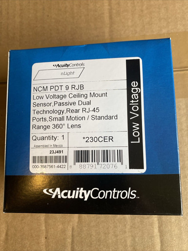 Acuity Controls - Nlight Ncm Pdt 9 Rjb Low Voltage Ceiling Mount Sensor ...