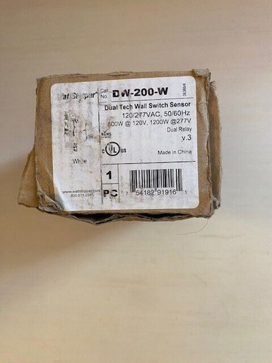 Wattstopper Dw-200-W Dual Tech Occupancy Sensor, White - Industrial Lynx