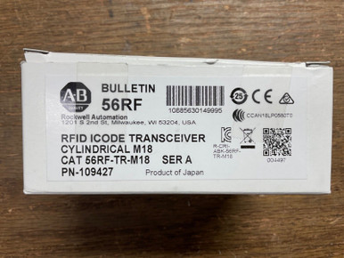 Allen Bradley 56Rf-Tr-M18 Rfid Transceiver, 30Mm, 24Vdc, M18 Barrel ...