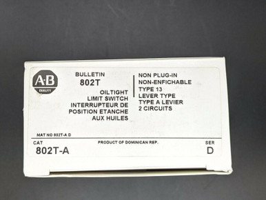 Allen Bradley 802T-A Limit Switch Non Plug-In 2 Circuits - Industrial Lynx