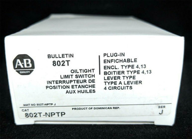 Allen Bradley 802T-Nptp Limit Switch, Nema Type 4 And 13 Oiltight ...