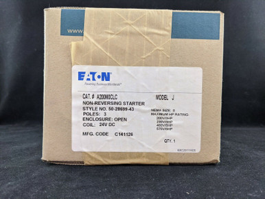 Eaton A200M0Clc Open Starter Type A Sz0 W/ 24 Vdc Coil - Industrial Lynx