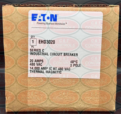 Eaton Ehd3020 3P 20A 480V 14Kaic Circuit Breaker - Industrial Lynx
