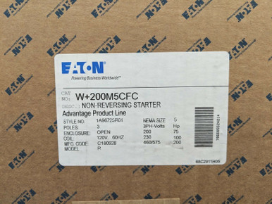 Eaton W+200M5Cfc Size 5 60 Hz Starter Replaces W200M5Cfc - Industrial Lynx