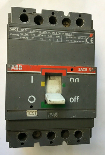Abb S1B Circuit Breaker 125Amp 500V 3Pole - Industrial Lynx