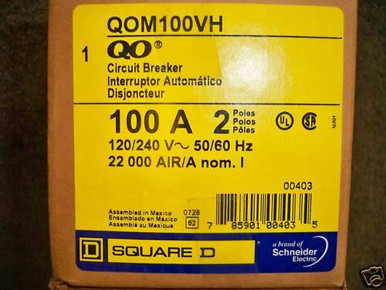 Square D Qom100Vh 100A 2P 240V Breaker - Industrial Lynx