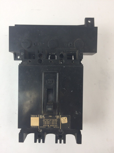 Westinghouse Fb3100 Circuit Breaker 100A 600Vac 3 Pole - Industrial Lynx