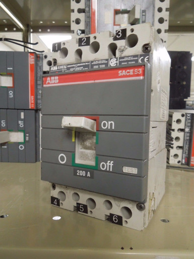 Abb Sace S3 S3B 200A 3P 240Vac/500Vdc Circuit Breaker W/ Auxiliary ...
