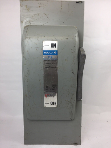 Gould Ju324 Vacu-Break Switch With Clampmatic Contacts 200 Amps 3 Phase ...