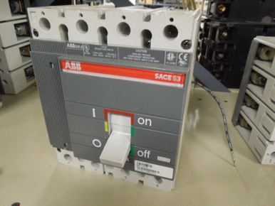 Abb Sace S3 S3H-D 225A 4P 480V Molded Case Switch W/ Auxiliary Switch ...