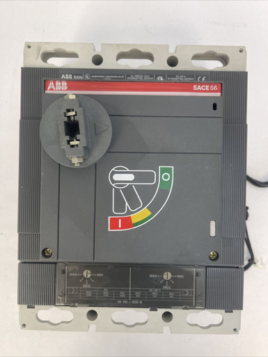Abb S6N Circuit Breaker 600V 600Amp 3Pole Shunt Trip 24V - Industrial Lynx
