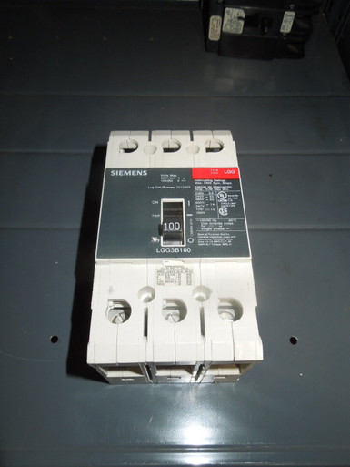 Siemens Lgg3B100 100A 3P 600Y/347V Molded Case Circuit Breaker ...