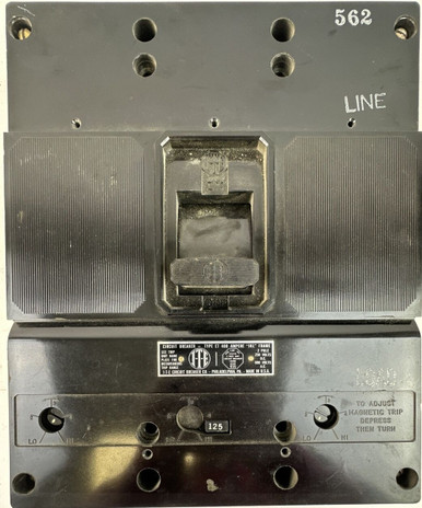 Ite Et5715 400A Circuit Breaker Frame 250Vdc 600Vac 2Pole W/ 125A Trip ...