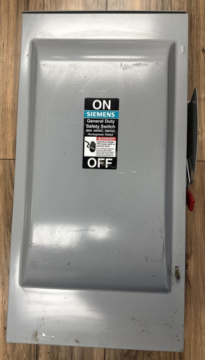 Siemens Gf324Nr Type Vb Ii 200A 240Vac 3Ph 60Hp 240Vdc 40Hp Type 3R ...