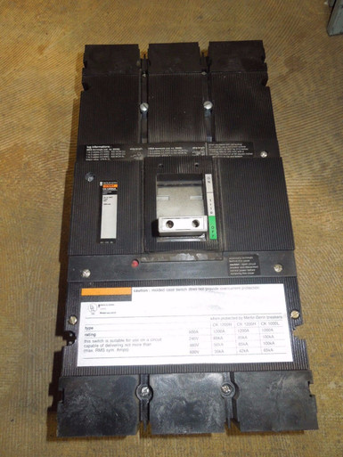 Merlin Gerin Compact Ck1200Na # 35027 1200A 3P 600V Molded Case Switch ...