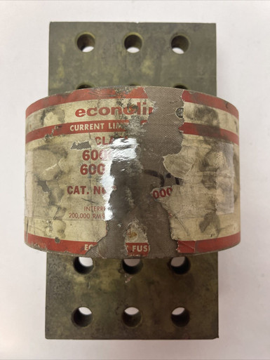 Econolim Lcl-6000 Current Limiting Economy Fuse Class L 6000Amp 600Vac ...