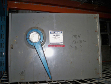Sylvania Qsf4033 400A 3P 240V Fusible Panelboard Switch Unit ...