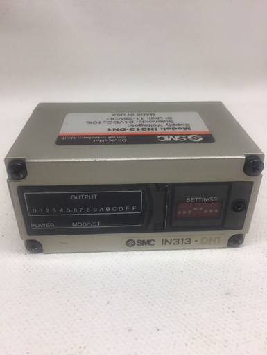 Smc Devicenet Serial Interface Unit Model In313-Dn1 - Industrial Lynx