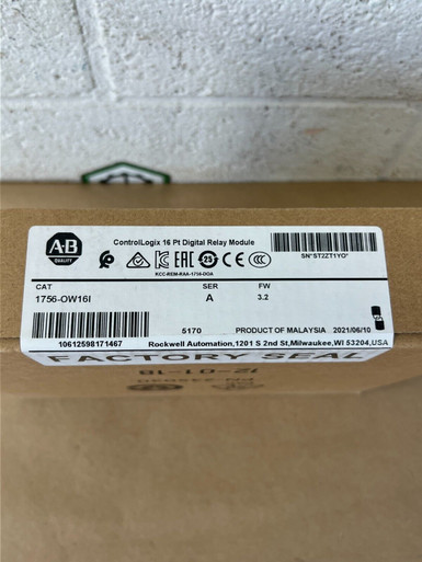 Allen Bradley 1756-Ow16I Controllogix 16 Pt Digital Relay Module ...