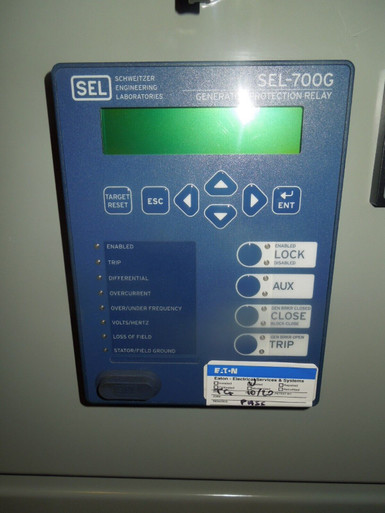 Schweitzer Engineering Laboratories Sel-700G Generator Protection Relay ...