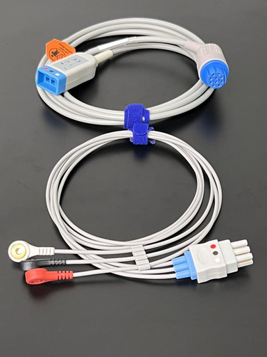 Ge Cardiocap/5 Ecg Bundle - Ecg Trunk Adapter, Short Leadwires ...